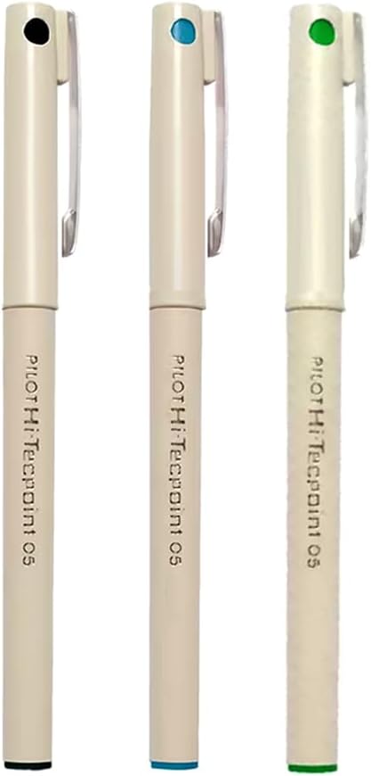 Pilot Hi-TechPoint V5 Cartridge Pen, Blue ink combo of 03 pcs, Pen 0 ...