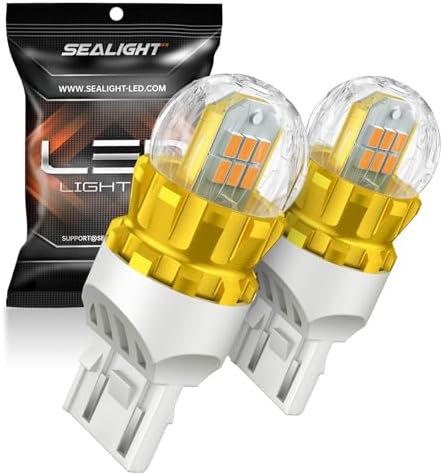 Amazon.com: SEALIGHT 7440 7443 LED Bulb Amber Yellow Turn Signal Lights ...