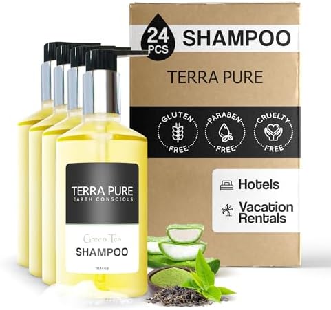 Amazon.com : Terra Pure Green Tea Shampoo, 10.14 oz. With Organic Honey ...