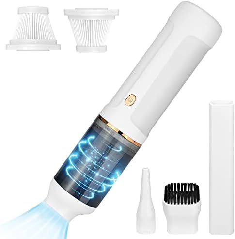 Mini Car Vacuum Cleaner Cordless, Rechargeable 6000PA Handheld Vacuum ...