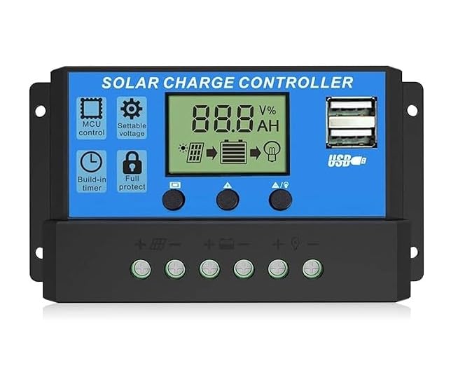 KAYZON 20A 12V/24V Solar Charger Controller Solar Panel Battery ...