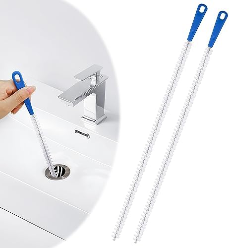 Sink Drain Unblocker Tool Brush, Sink Cleaning Tool Flexible Drain Unblocker Brush Pipe Cleaner ...