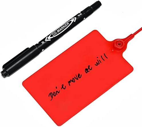 Lzbignun 100 Plastic Label Tags Waterproof Shipping Tags for Labeling ...