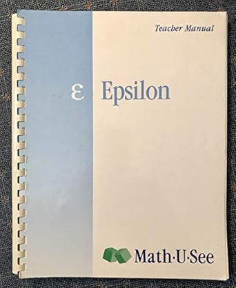 Math U See Epsilon Focus : Frections Teacher Manual: Amazon.com: Books