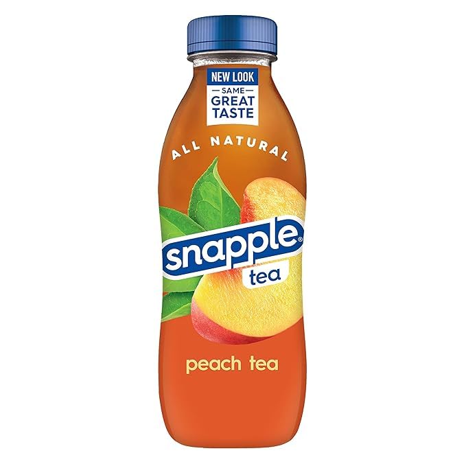 Amazon.com : Peach Ice Tea, 16 fl oz recycled plastic bottle, Pack of ...