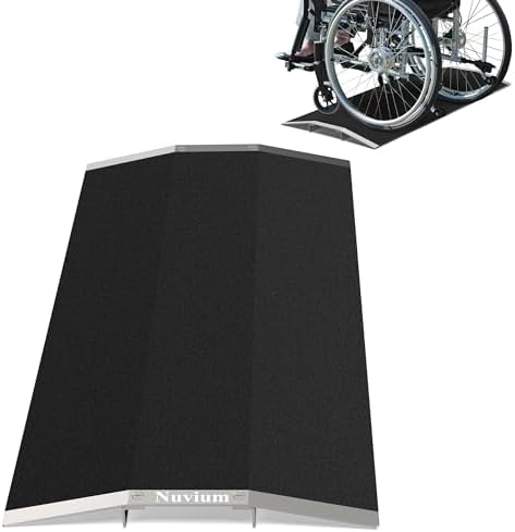 Nuvium 27.6" L x 1.6" H Wheelchair Ramp,Threshold Bridge Ramp Aluminum ...