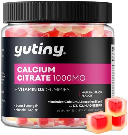 Amazon.com: Calcium Citrate Gummies - 1200mg Calcium Gummies with ...