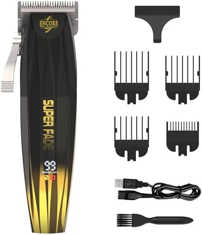Amazon.com: ENCORE THE BARBER Super Fade Professional Hair Clipper for ...