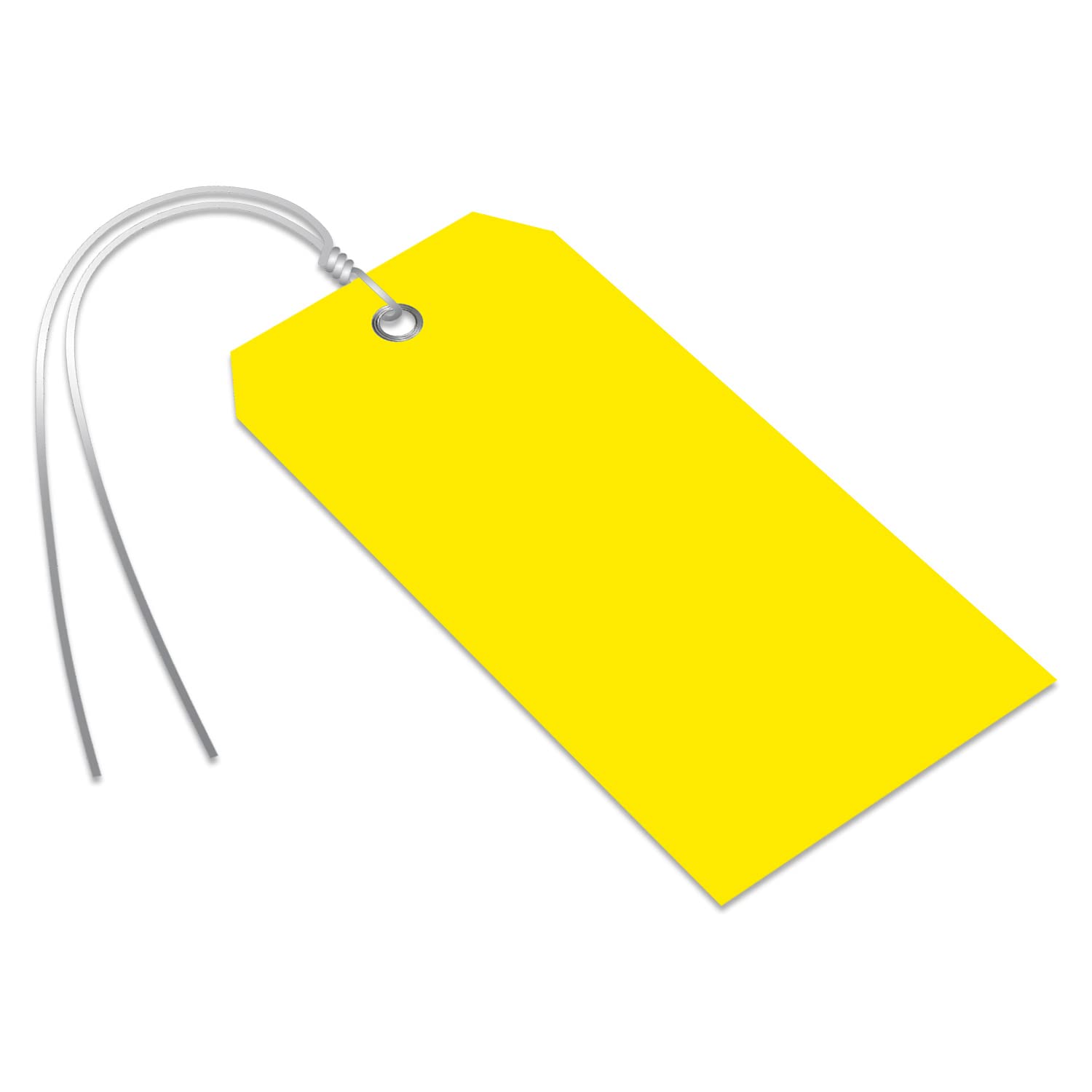 Amazon.com : SmartSign (Pack of 1000) Yellow Plastic Tags with Wires, 4 ...