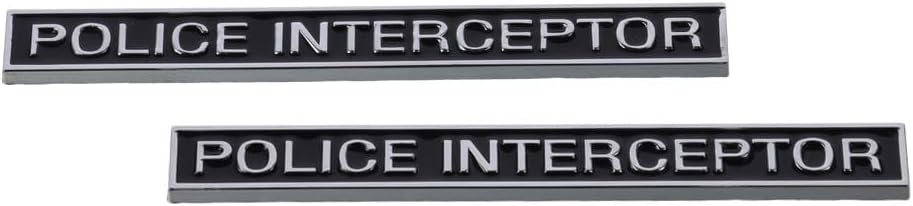 Amazon.com: BYOBYO 2Pcs Police Interceptor Emblem 3D Letter Logo Car ...