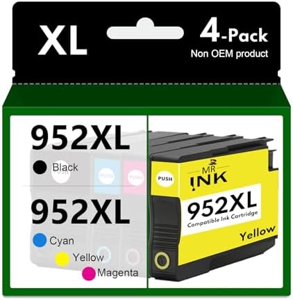 Amazon.com: 952XL Ink Cartridges Compatible for 952 XL Ink Cartridge Combo Pack Work for ...
