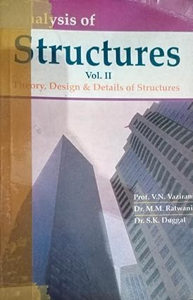 Buy Analysis Of Structures Vol 2 By VN Vazirani (Second Hand & Used Book) (S) Book Online at Low ...
