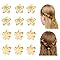 Amazon.com : CWJCYTNSN 16PCS Small Metal Hair Claw Clips, Gold Mini ...