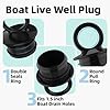 Amazon.com: Sxkxm PVC Push-in Boat Drain Plug Compatible with T-H Marine Overflow Drain Tubes ...
