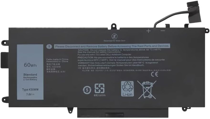 Amazon.com: FK0VR 8P81K 293F1 Laptop Battery for Dell Latitude 5330 ...