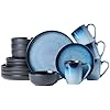 Amazon.com | MONITO Ceramic Dinnerware Sets - Ceramic Plates and Bowls ...