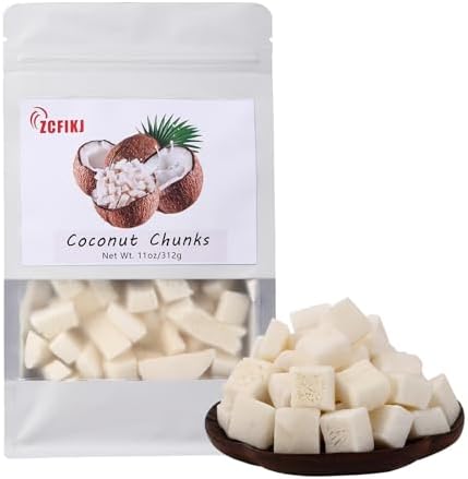 Amazon.com : Dried Coconut Chunks Unsweetened Natural Coconut Crunchy ...