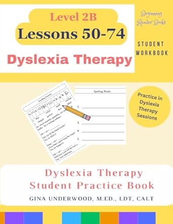 Level 2B Lessons 50-74 Dyslexia Therapy Beginning Reader Books Student ...