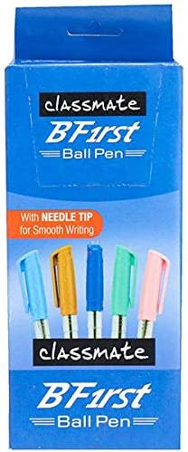 Classmate Loop Ball Pen Pack, 20 Pens, Assorted Colours, Writes 5,000m ...