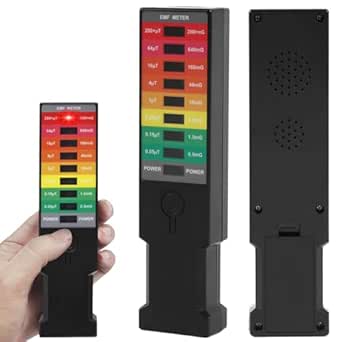 Handheld Emf Reader 9 LEDs Magnetic Field Detector 0-2000+Flexible ...
