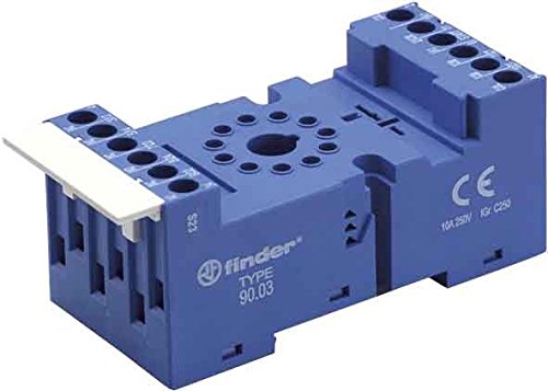 Finder Relay Socket, 250V, 10A, Din Rail - 90.03: Amazon.com ...