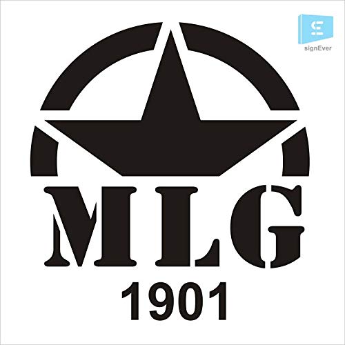 SIGN EVER MLG 1901 Half Star Stickers for Royal Enfield 350,500 Classic ...