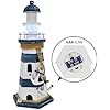 Amazon.com: Wooden Lighthouse Decoration with Lights Nautical Tabletop ...