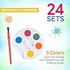 Amazon.com: Mini Watercolor Kids Paint Set - (Bulk Pack of 24) - 5 ...