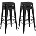 Amazon.com: Topeakmart 30inch High Metal Bar Stools Backless Indoor ...