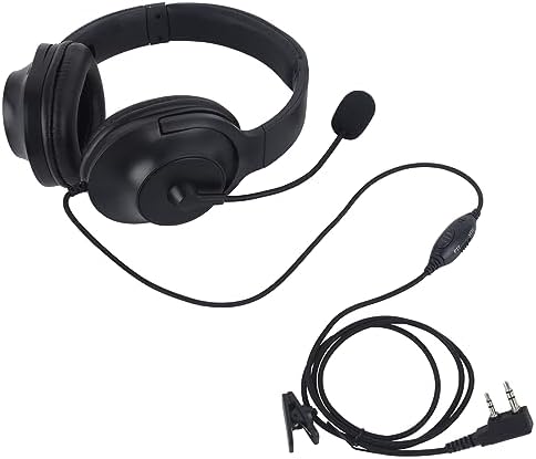 Amazon.com: Pdflie uv-5r Walkie Talkie Over The Ear Earpiece Boom Mic ...