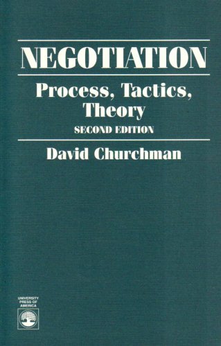 Negotiation:2nd (Second) edition: David Churchman: 8580000815993 ...