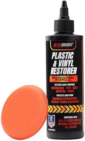 BEAM BRIGHT Plastic Restorer for Cars & Faded Household Items– Deep ...