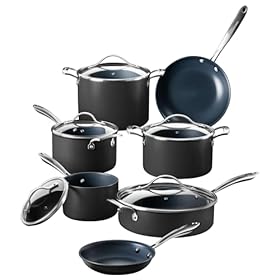 Legend Steel 5-Ply 14-pc Copper Core Cookware Set