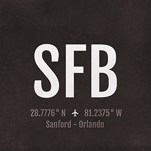 Amazon.com: Orlando Airport Code Print - SFB Aviation Art - Florida ...