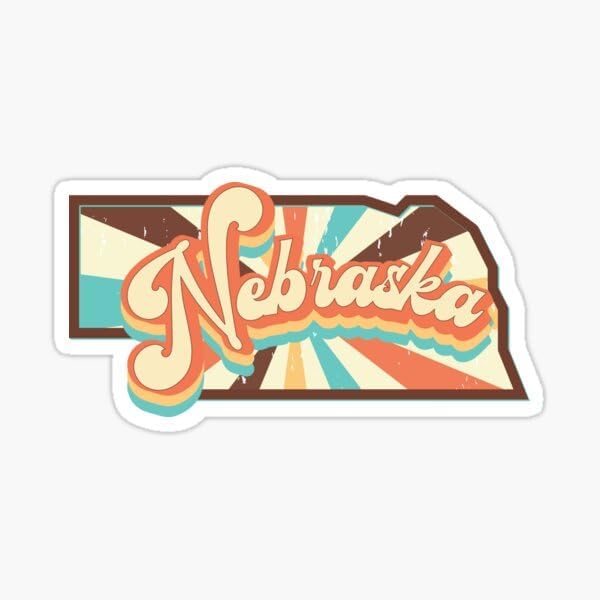 Amazon.com: Nebraska Sticker USA State Decal for Wall, Laptop, Cell ...