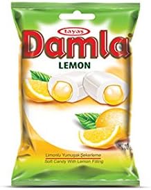 Amazon.com : Tayas Damla Lemon Soft Candy 90 g / 3.17 oz : Grocery ...