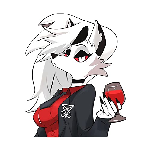 Buy Anime Helluva Boss Loona Furry Peeking Car Stickers Waterproof JDM ...