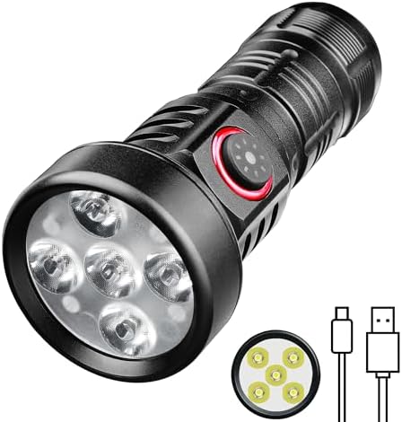 Brightison Rechargeable Flashlights High Lumens, Small LED Flashlight ...