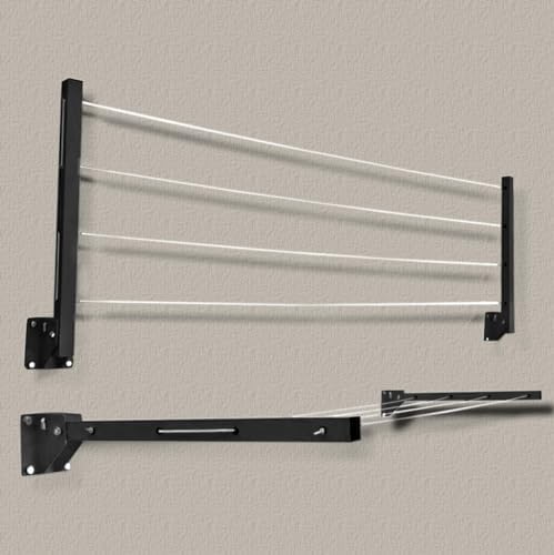 JD FRESH Stainless Steel Foldable Wall Mount Cloth Drying Stand Cloth ...