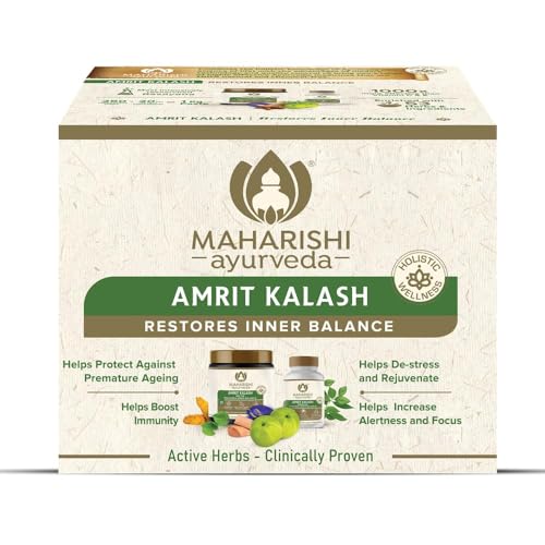 Maharishi Ayurveda Amrit Kalash | 600g Nectar + 60 Tablets | 30 Day ...