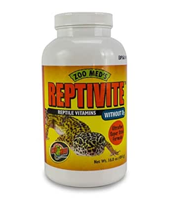 ZooMed Reptivite Reptile Vitamins without D3 454g : Amazon.co.uk: Pet ...