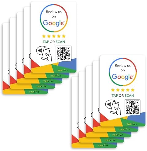 Amazon.com : 1 Unit Social Review Tap Card | Review QR Code ...