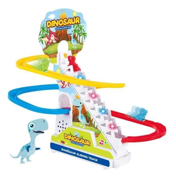 Buy Clubx Small Dinosaur Sliding Toys Electric Dinosaur Climbing Stairs ...
