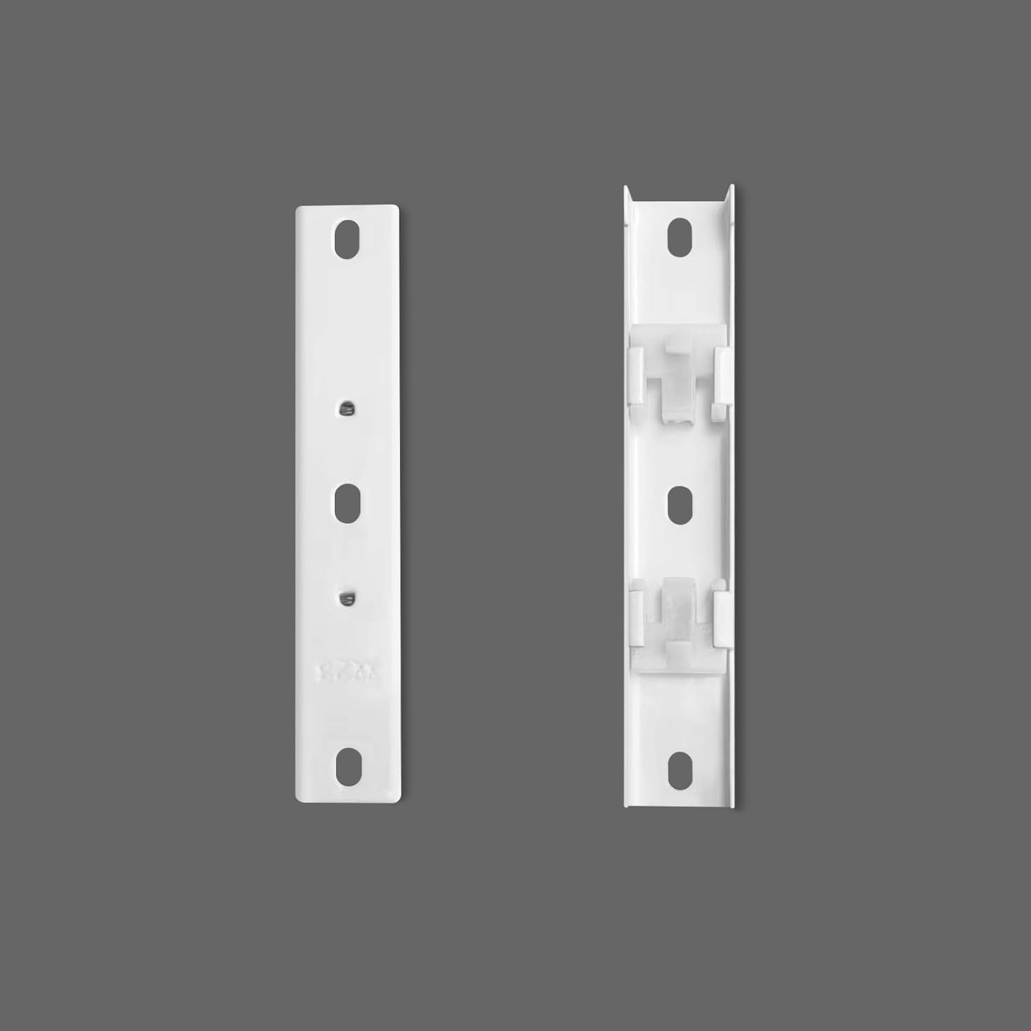 Amazon.com: MaKefeile White Double Ceiling Mount Brackets for Curtain ...