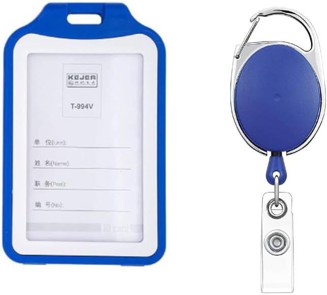 Sish Heavy Duty Retractable Badge Holder with Vertical ID Card Holders ...