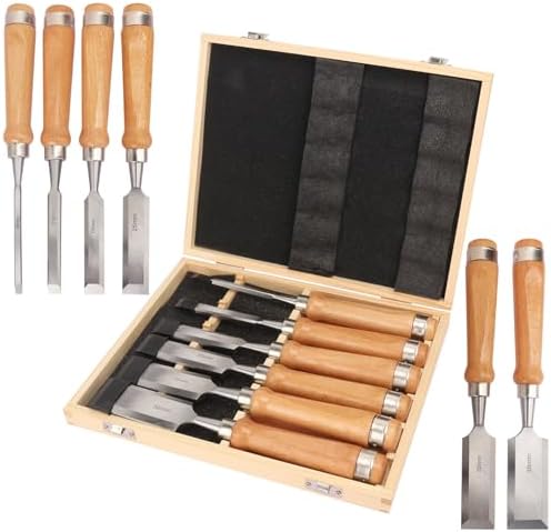 GENHAKON 6-Piece Wood Chisel Tool Set Premium Carving Tools An Indispensable Addition to Your ...