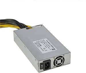 Amazon.com: Generic Miner PSU for Standard 1U Single 12V 10x6Pin Mining ...