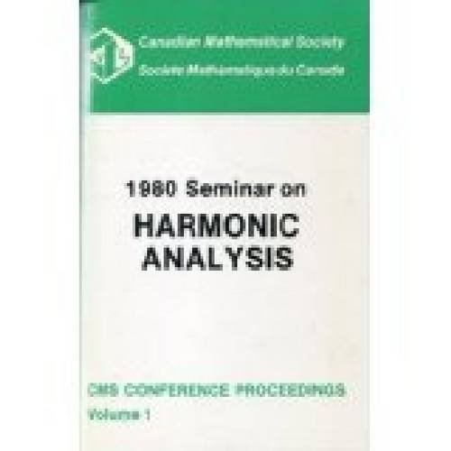 Amazon.com: 1980 Seminar on Harmonic Analysis: 9780821860007: Canadian ...