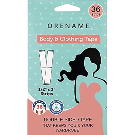 ORENAME Women Fashion Tape for Clothes, Double Stick Strips – 36 Strips ...