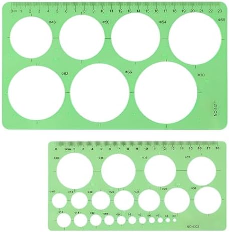 Circle Stencil, Clear Drawing Stencil Template for Geometry, Art, and ...